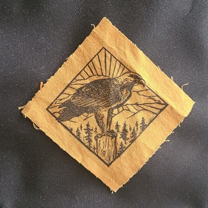 Little Fawn Block Print Patch - Etsy