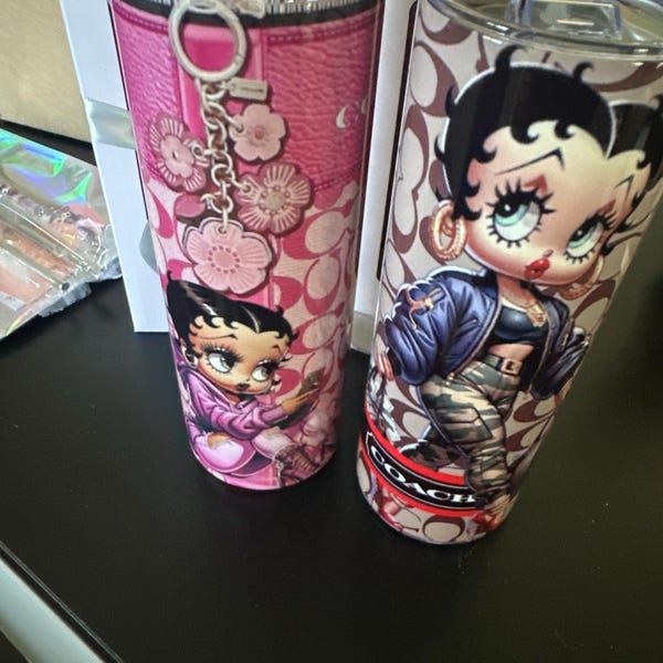 20oz Custom Betty Boop Tumbler - Etsy