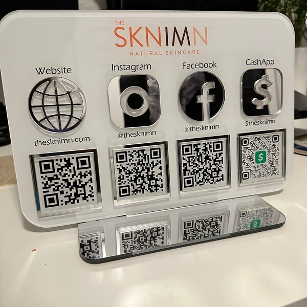 Scannable QR Code | 4 Icons Qr Code | Multi Qr Code | Qr Code Sign | Qr Code Sign for Business ...