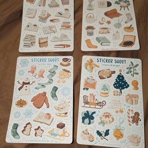 Sticker Sheet Reading Journaling Stickers for Your Planner - Etsy