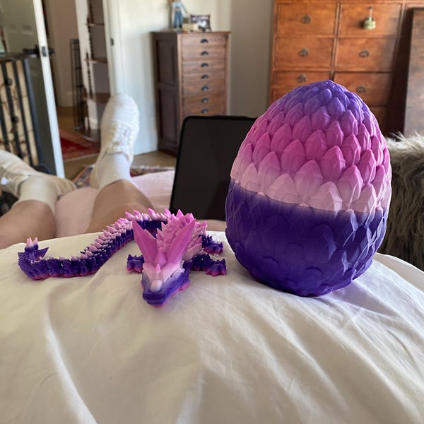 Rainbow Stand for 3D Printed Crystal Dragons - Articulated Desk Toy and ...