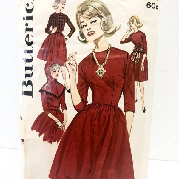 Uncut Vintage 1990's Very Easy Very Vogue 8564 Mock Wrap Dress Pattern ...