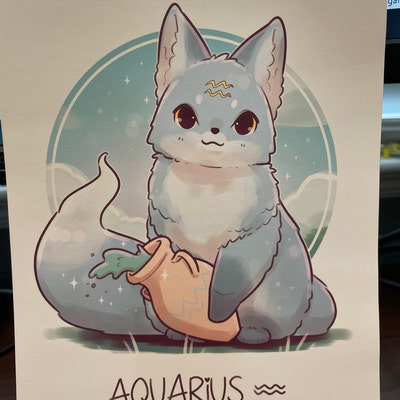 Zodiac Foxes Stickers And/ or Prints 6x8/a5 or 8x10/a4 - Etsy