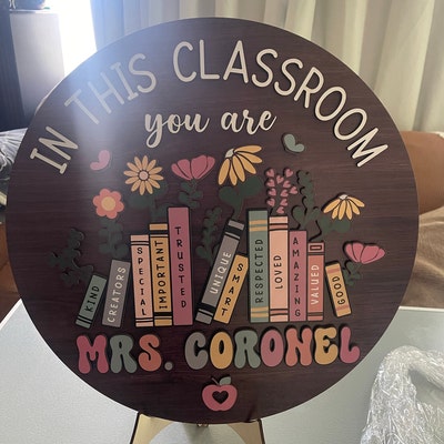 Disco Classroom Door Sign, Groovy Teacher Door Hanger, Back to School ...