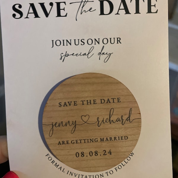 Save the Dates Magnet With Cards Simple Save the Date Wedding Magnets ...