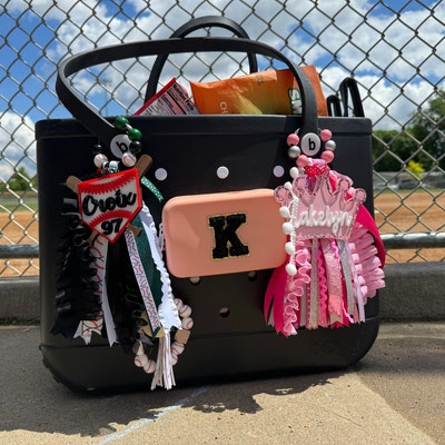 Bogg Bag Tassel and Charm, Bookbag Tag, Diaper Bag Tag, Custom Colors ...