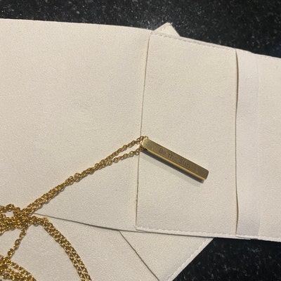 Personalized Image Necklace Custom Photo Envelope Necklace - Etsy