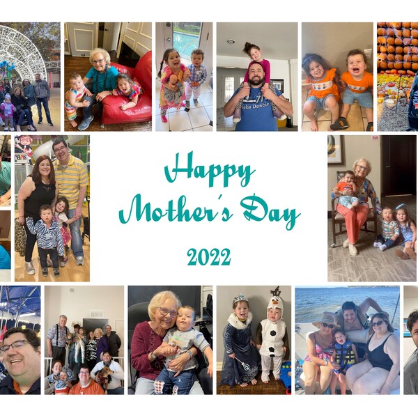 PICTURE COLLAGE Printable | up to 10 Photos Collage |digital File ...