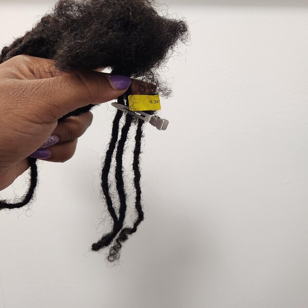 100 Strands of Microlocs Made From 100% Human Hair Sizes 0.3cm-anwi ...