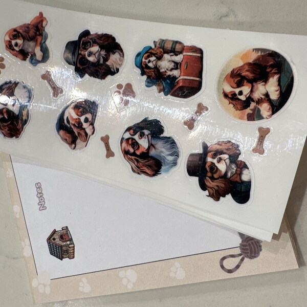 Cavalier King Charles Spaniel Stickers ,waterproof Sticker, Vinyl ...