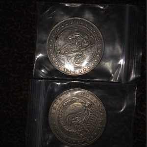 Hobo Nickel Skull Vampire Vlad Skeleton Warrior Morgan Dollar - Etsy