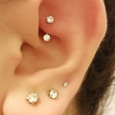 Daith Earring Daith Piercing 16g Rook Earring Rook Piercing Eyebrow ...