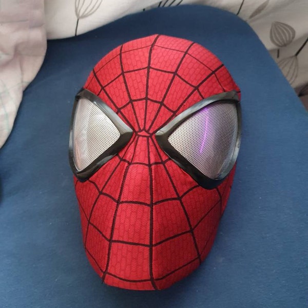 Spiderman Black Mask,andrew Garfield Adults With Faceshell 3D Rubber ...