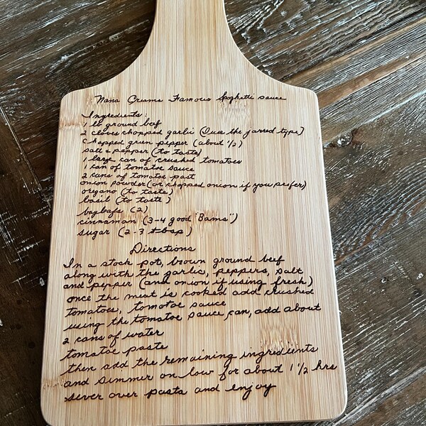 Recipe Magnet Handwritten Engraved Recipes, 5x7 Size - Etsy