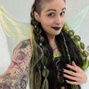 Festival Rave Braids- Rainbow Alien - Easy Tinsel Rave Festival ...