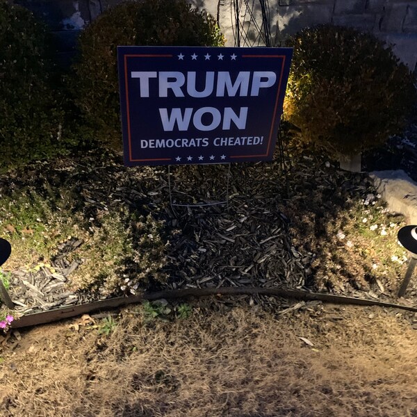 Biden for Prison YARD SIGN 18in X 24in Double Sided & Frame Sleepy Joe ...