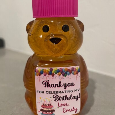 25 Pure Raw Custom Mini Honey Bears, Choose Your Honey, Wedding, Bridal ...