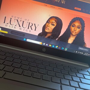DIY, Premade Hair Website Banner Kit, Shopify, Hair Extensions, Wig ...