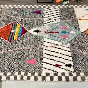 Beni Ourain Rug Authentic Moroccan Rug Custom Beni Ourain Rug Beni Rug ...