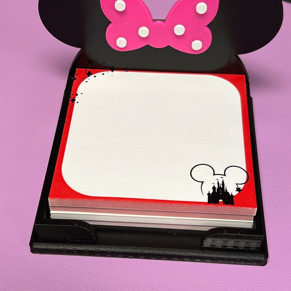 Mickey Mouse 3D Printed Disney Sticky Note Holder for Desk, Work ...