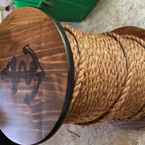 Make a Statement With This Nautical Style Rope Accent Table. Hand ...