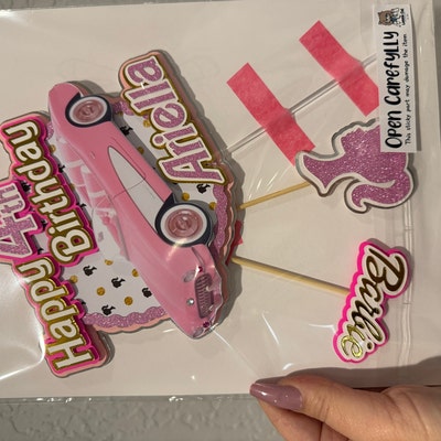 3D handmade Bestie Cake Topper and 2 Mini Topper / Cupcake Topper ...