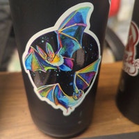 Psychedelic Flying Bat Bubble-free Stickers Halloween Laptop - Etsy