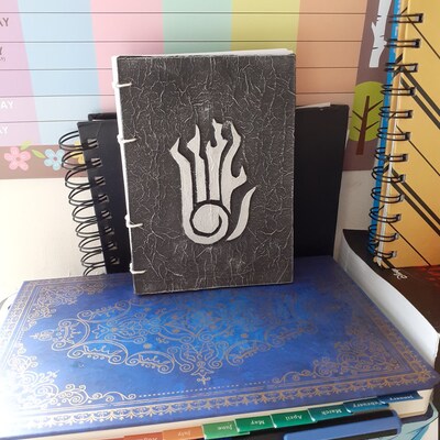 Skyrim Inspired 14 X 10 Cm Coptic Bound Notebooks - Etsy