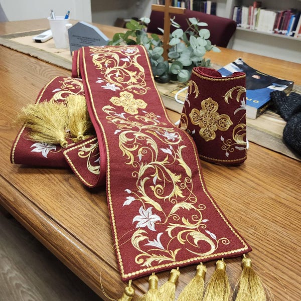 Seraphical Nonmetallic Brocade - Church Brocade - Liturgical Brocade ...