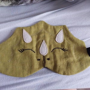 Fox Eye Sleep Mask Cute Kawaii Fox Sleep Mask Plush Fox Soft Eye Pillow ...