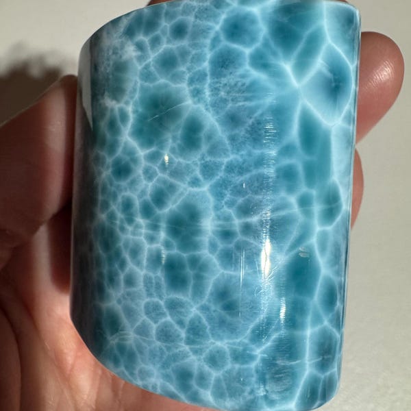 Set of 4 | 75g Translucent Larimar Crystal, High Quality Larimar Stone ...