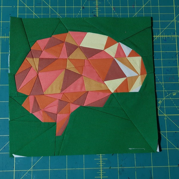 Brain Foundation Paper Piecing Pattern - Etsy