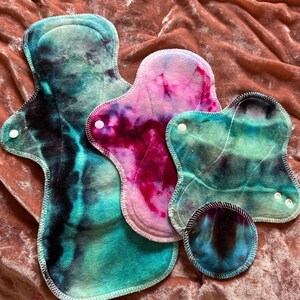 Set of THREE 'fluff Folds' Interlabial Pads assorted Colourways - Etsy