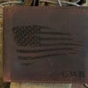 Mens Brown Leather Dog Hunting Wallet. RFID Blocking Genuine Leather ...