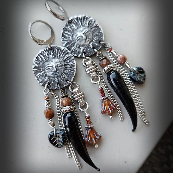 Handcrafted Charms, Suns, Artisan Handmade Jewelry Making Components ...