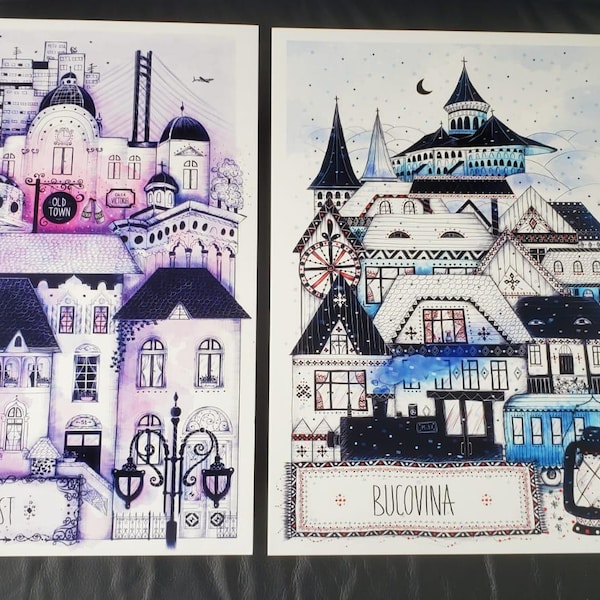 MAGIC LITTLE HOUSE Illustration / Drawing / Print / Poster / Fine Art ...