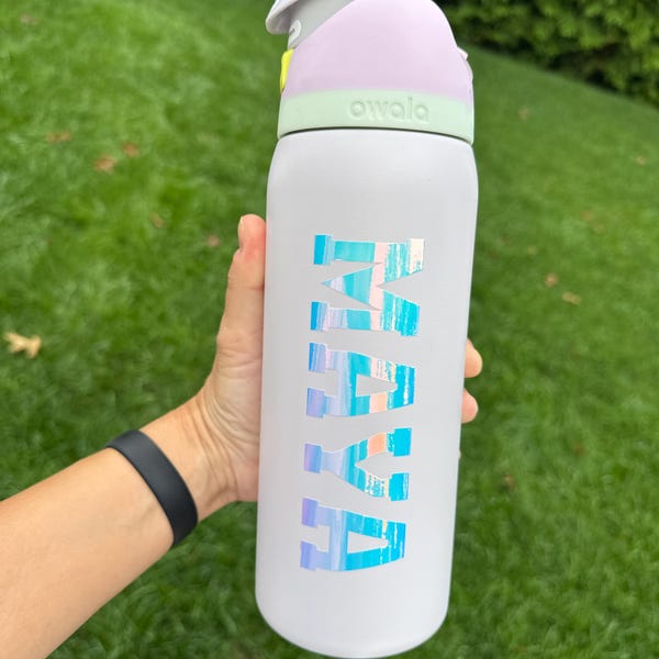 Name Stickers for Water Bottles, Personalized Name Decals for 16 Oz, 24 ...
