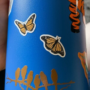 Brown Mini Butterflies 9 PC Sticker Pack Aesthetic Stickers, Minimalist ...