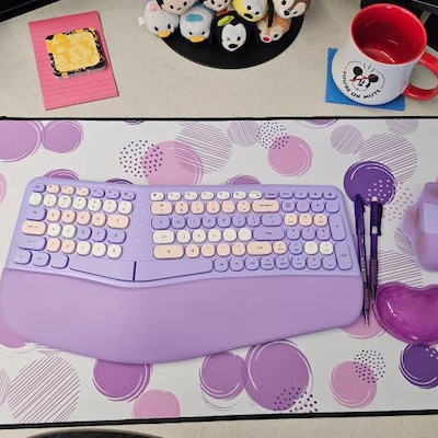 Disney Polka Dots Desk Mat, Disney Office Decor, Disney Mouse Pad ...