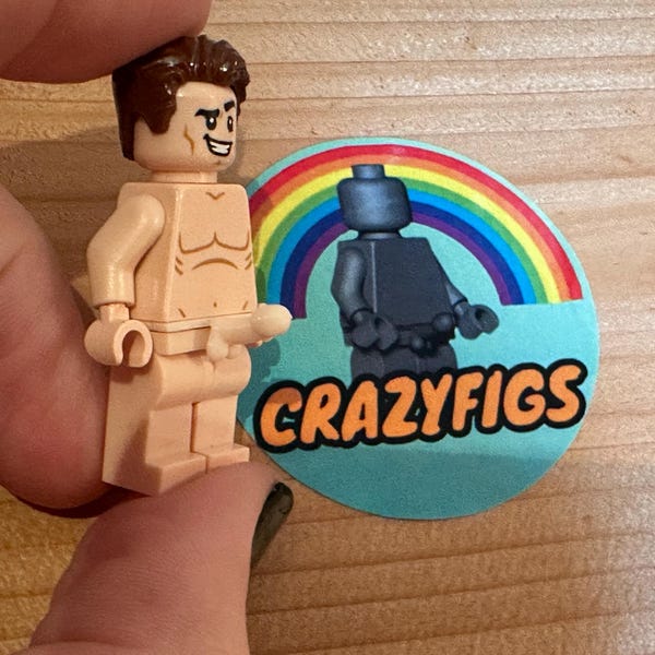 Naked Minifigures With Breasts – Custom Design Printed on L*GO Parts – Skin Tone – Torso With ...