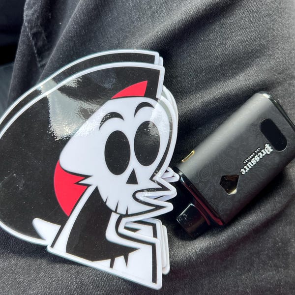 Front Facing Allan Smiling Friends Sticker Waterproof Adult Swim Decal ...