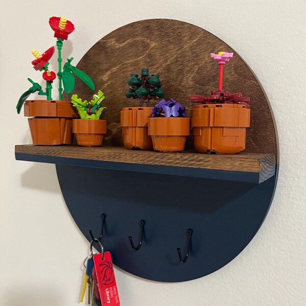 Key Hooks & Shelf, Key Holder, Key Organizer, Entryway Shelf - Etsy