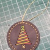 Leather Christmas Tree Ornament Pattern: A4 PDF, Video Tutorial - Etsy