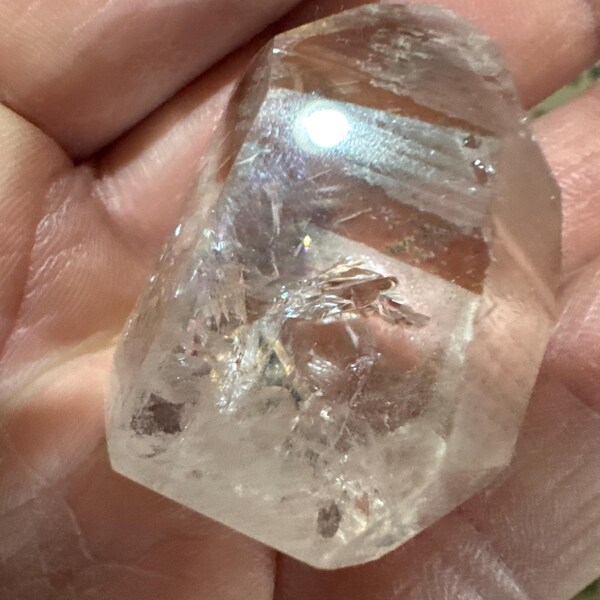 RARE Gorgeous Black Riebeckite Included Quartz Double Point With ...