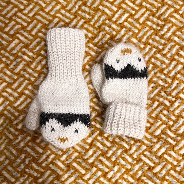 Panda Mittens Knitting Pattern for Babies and Children. PDF Knitting ...