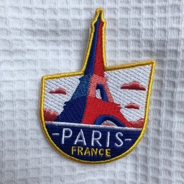 Paris France Travel Patch Embroidered Iron on Sew on Badge Souvenir - Etsy