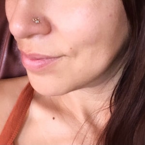 Ruby Nose Ring Ruby Gold Nose Ring Rose Gold Nose Ring | Etsy