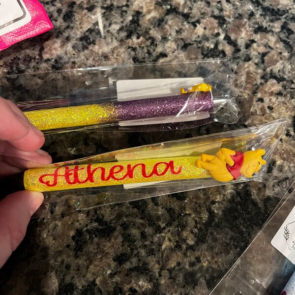 Spooky Halloween Glitter Pens, Pink Ghost Pens, Epoxy Glitter Pens ...