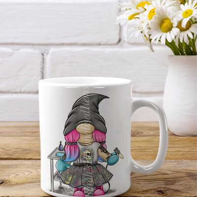 Female Gonkette Tattooist Gnome Gonk Png Clip Art File for Sublimation ...