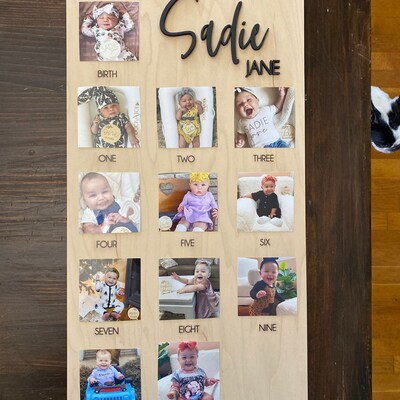 One Year of Baby First Birthday Sign First Birthday - Etsy